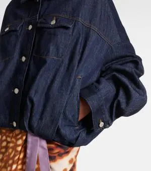 Dries Van Noten Denim Trucker Jacket - Blue