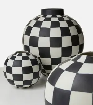 L'Objet Damier Small Vase - Multicoloured