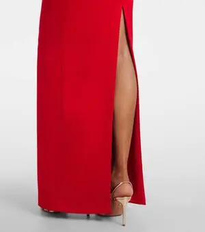 Alex Perry Draped Crêpe Satin Gown