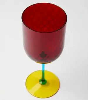 Dolce & Gabbana Murano Wine Glass - Red