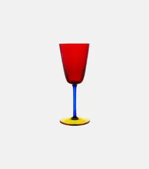 Dolce & Gabbana Murano White Wine Glass - Red