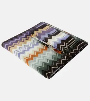 Missoni Giacomo Set Of 2 Cotton Terry Towels - Multicoloured
