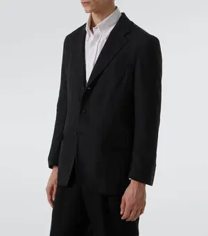 Rubinacci Linen Blazer - Black