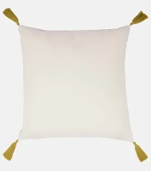 LES-OTTOMANS Palms Printed Cotton Cushion