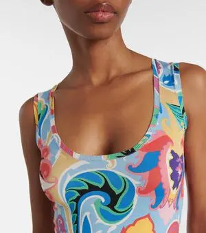 Etro Paisley Silk-blend Midi Dress - Multicoloured
