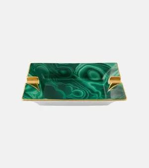 L'Objet Malachite Ashtray - Green