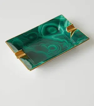 L'Objet Malachite Ashtray