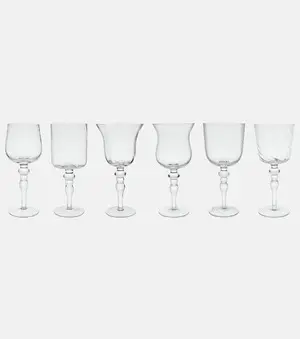 BITOSSI Set Of 6 Wine Glasses - Neutrals