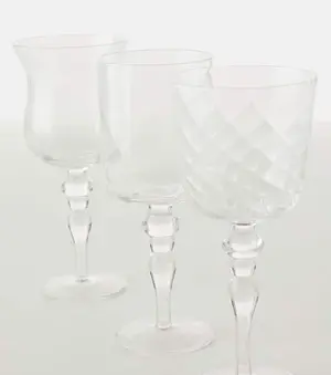 BITOSSI Set Of 6 Wine Glasses