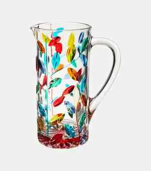 LES-OTTOMANS Floral Jug - Multicoloured