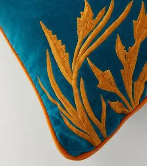 LES-OTTOMANS Starfish Embroidered Cushion