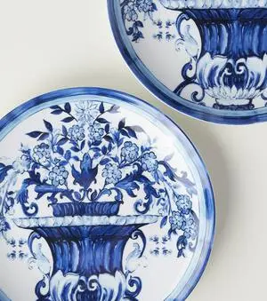 Dolce & Gabbana Blu Mediterraneo Set Of 2 Dinner Plates - Blue
