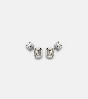 BUCHERER FINE JEWELLERY Inner Fire 18kt White Gold Diamond Earrings - Silver