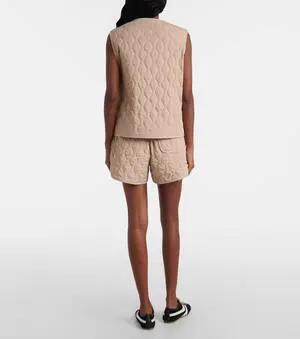 Varley Karla Quilted Twill Vest - Beige