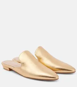Gold Tone Mules Clogs For Women