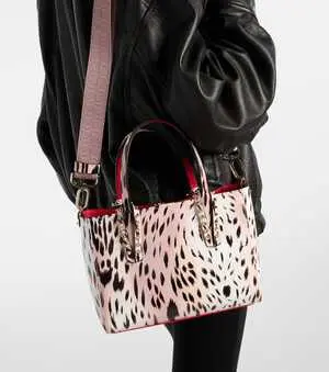 CHRISTIAN LOUBOUTIN Cabata Mini Leopard-print Tote - Multicoloured