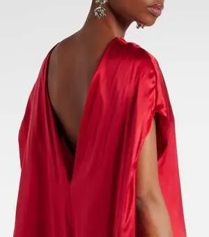 Dries Van Noten Silk-blend Satin Gown
