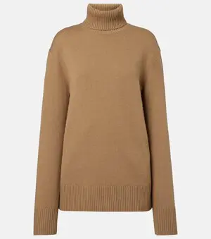 TOTEME Cashmere Turtleneck Sweater - Beige