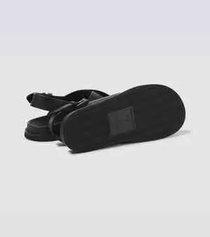 Polo Ralph Lauren Zane Leather Slingback Sandals - Black