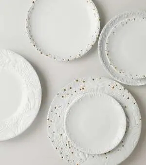 L'Objet Haas Mojave Porcelain Dinner Plate - White