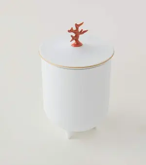 L'Objet Footed Coral Candle
