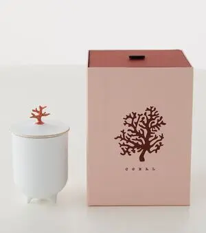 L'Objet Footed Coral Candle - Multicoloured