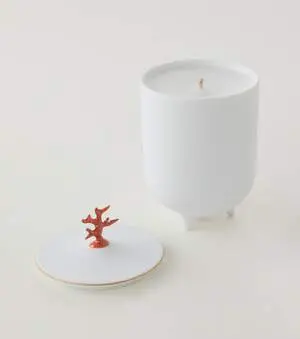 L'Objet Footed Coral Candle - Multicoloured