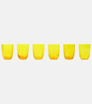 NASONMORETTI Idra Set Of 6 Tumblers - Yellow