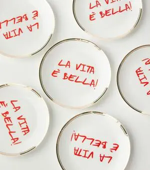 BITOSSI La Vita È Bella Set Of 6 Plates