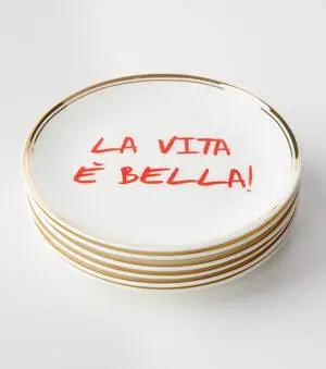 BITOSSI La Vita È Bella Set Of 6 Plates