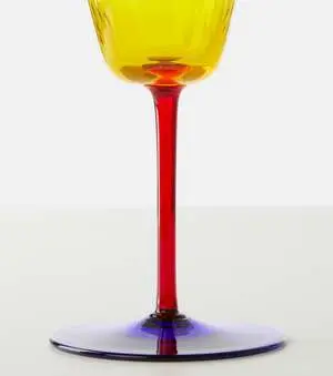Dolce & Gabbana Murano White Wine Glass - Yellow