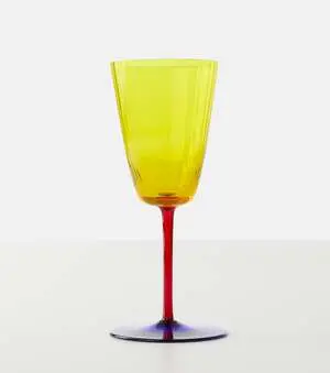 Dolce & Gabbana Murano White Wine Glass - Yellow