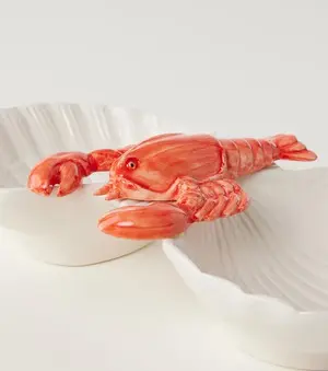 LES-OTTOMANS Lobster Ceramic Appetizer Plate