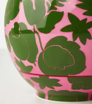 La DoubleJ Wildbird Porcelain Vase - Pink