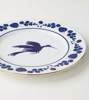 La DoubleJ Wildbird Charger Plate - Blue