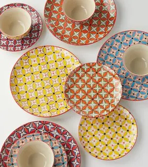 POLSPOTTEN Hippy Set Of 4 Side Plates