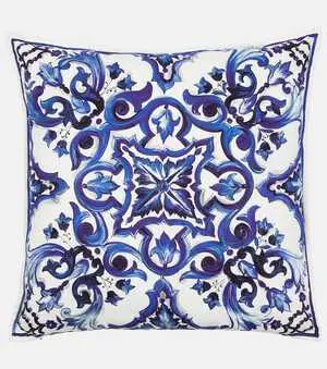 Dolce & Gabbana Medium Printed Canvas Cushion - Multicoloured
