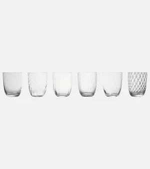 NASONMORETTI Idra Set Of 6 Glasses - White
