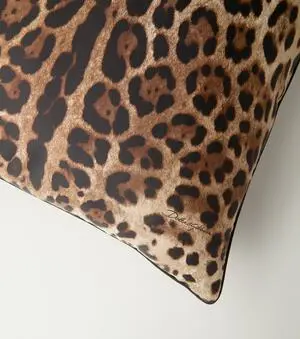 Dolce & Gabbana Leopardo Small Silk Twill Cushion