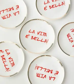 BITOSSI La Vita E Bella Set Of 6 Plates
