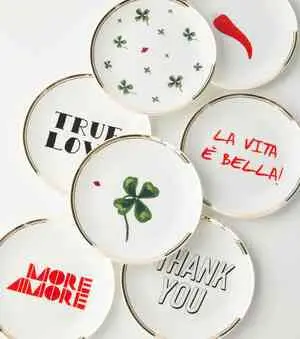 BITOSSI La Vita E Bella Set Of 6 Plates