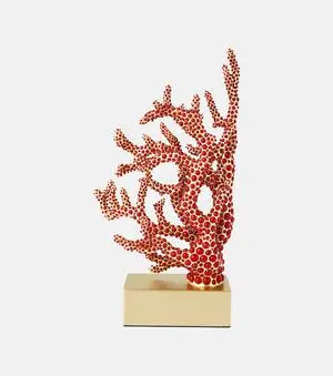 L'Objet Coral Gold-plated Bookend - Red