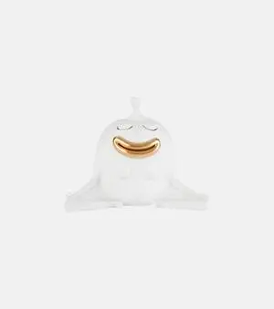 L'Objet Haas Meditator Porcelain Incense Burner - White