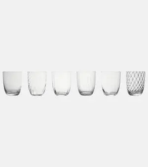 NASONMORETTI Idra Set Of 6 Glasses White