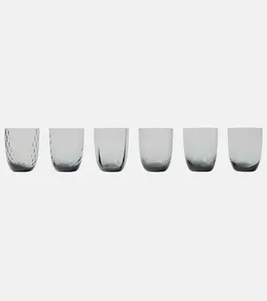 NASONMORETTI Idra Set Of 6 Glasses - Grey