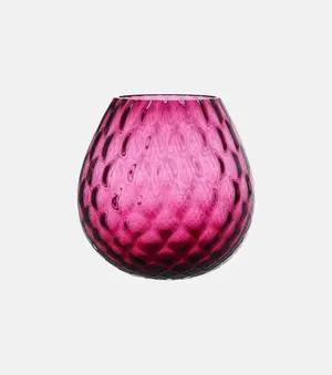 NASONMORETTI Macramé Large Candle Holder - Pink