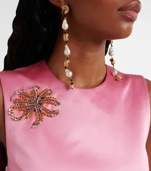 ALEMAIS Alémais Neptuna Embellished Mini Dress