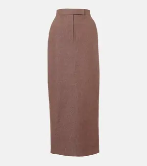 Max Mara Pianosa Maxi Skirt - Brown