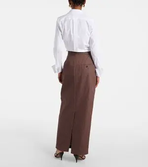 Max Mara Pianosa Maxi Skirt - Brown