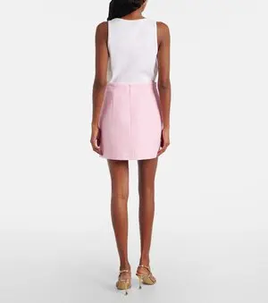 PATOU Cotton-blend Tweed Miniskirt - Pink
